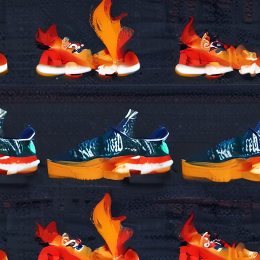 New Pattern Fire Sneaker design
