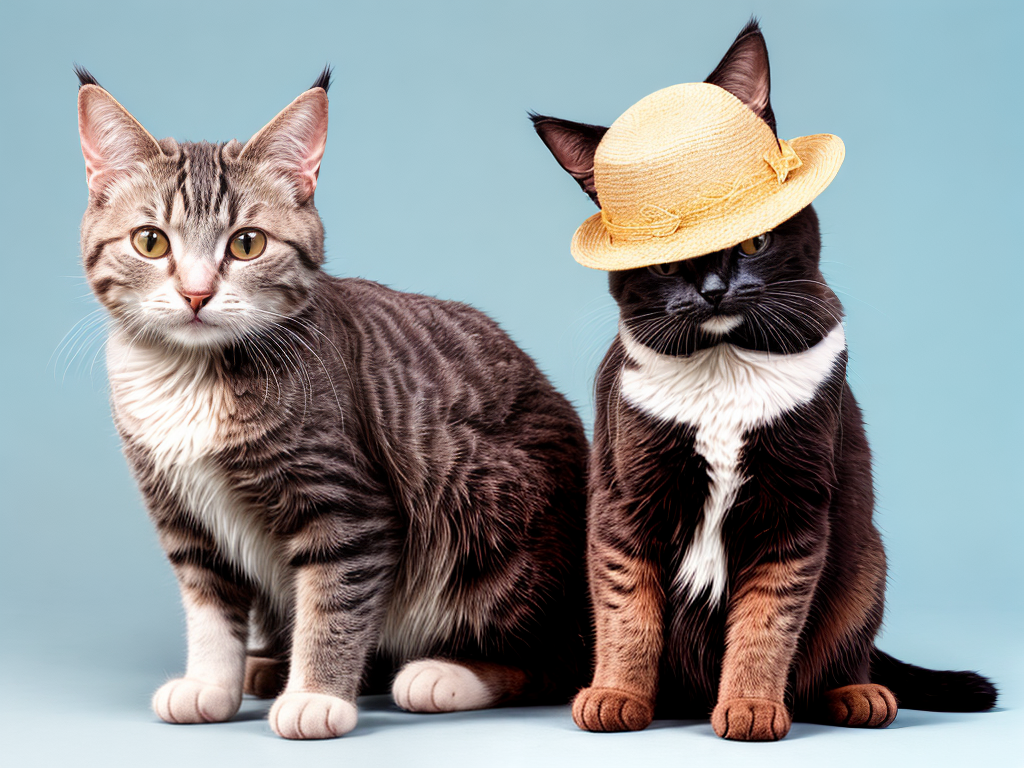 Cat with funny hat