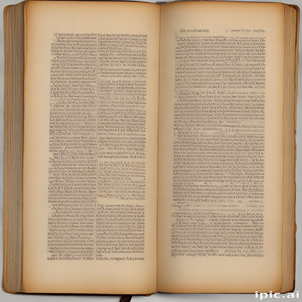 A Detailed Page from an Ancient Text with Intricate Language and Design
