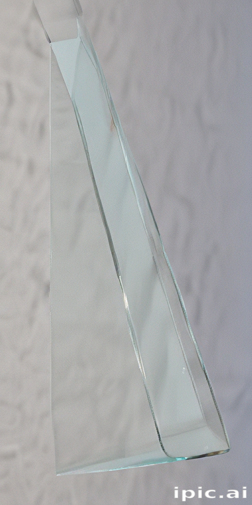 Elegant Transparent Glass Sculpture Showcasing Modern Design and ...