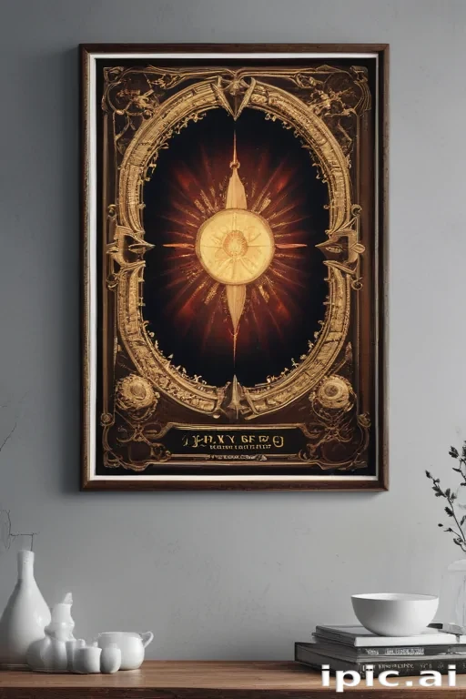 Intricate Golden Clock Design Framed in an Elegant Ornate Style