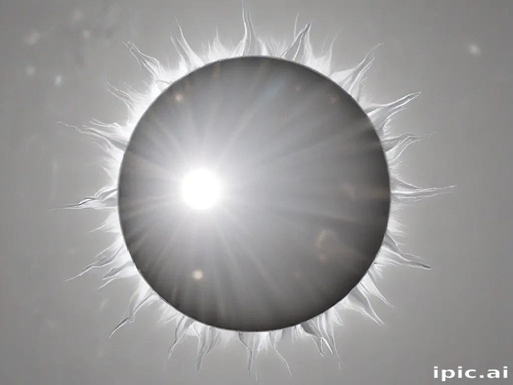 Stunning Solar Eclipse Captured with Radiant Light and Dramatic Flares