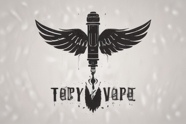 disposable vape brand flying vape logo hyper realistic