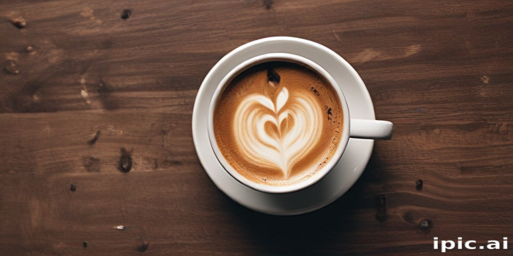 A Beautifully Crafted Cup of Coffee with Heart-Shaped Latte Art