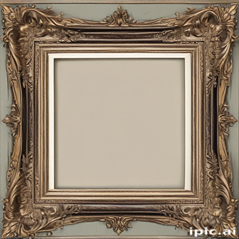Intricately Designed Ornate Picture Frame Ready for a Beautiful Artwork