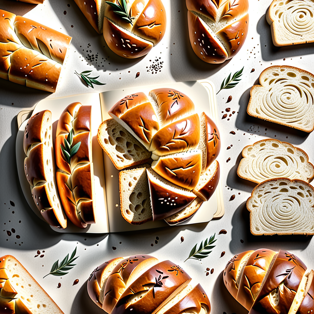 A Beautiful Array of Artisan Breads Displayed on a Bright Surface