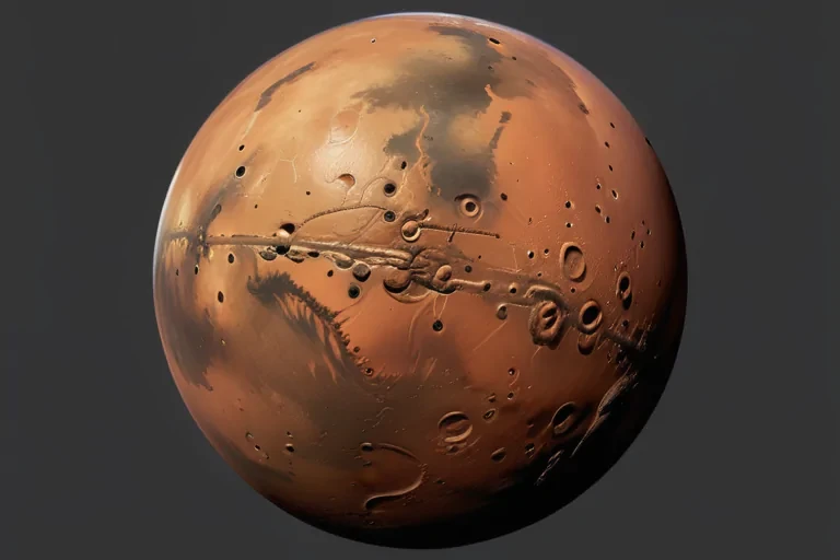 Stunning Close-Up of Mars Featuring Its Unique Surface and Geological ...