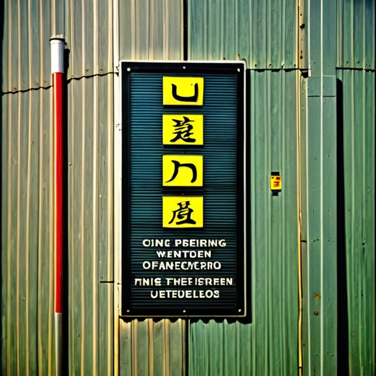 jintai is a name on a sign surreal art sci fi