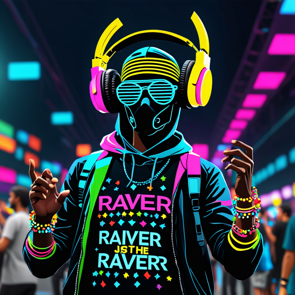 new animation character that loves music who is a raver