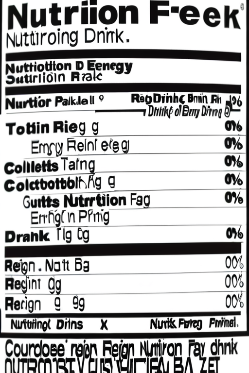 Detailed Nutritional Information for a Unique Energy Drink Brand