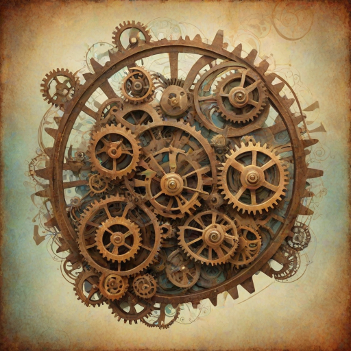A Colorful Array of Gears and Cogs in Various Sizes and Shapes.
