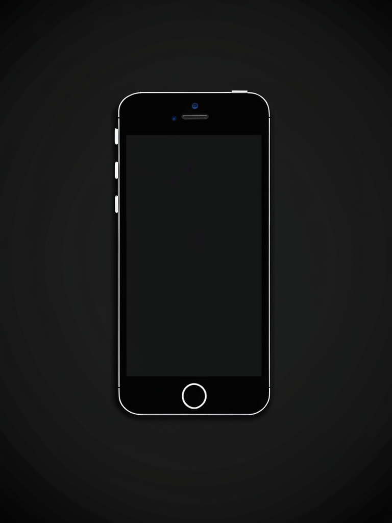 Minimalist Design of a Sleek Black Smartphone Against a Dark Background