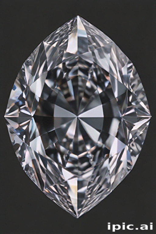 Brilliantly Cut Diamond Showcasing Intricate Facets and Stunning Clarity