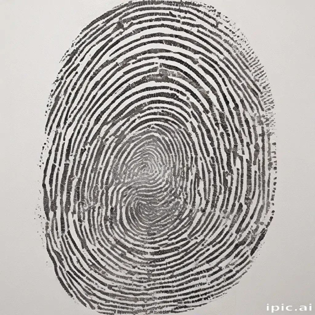 Intricate Patterns of a Fingerprint Representing Unique Personal Identity and Security