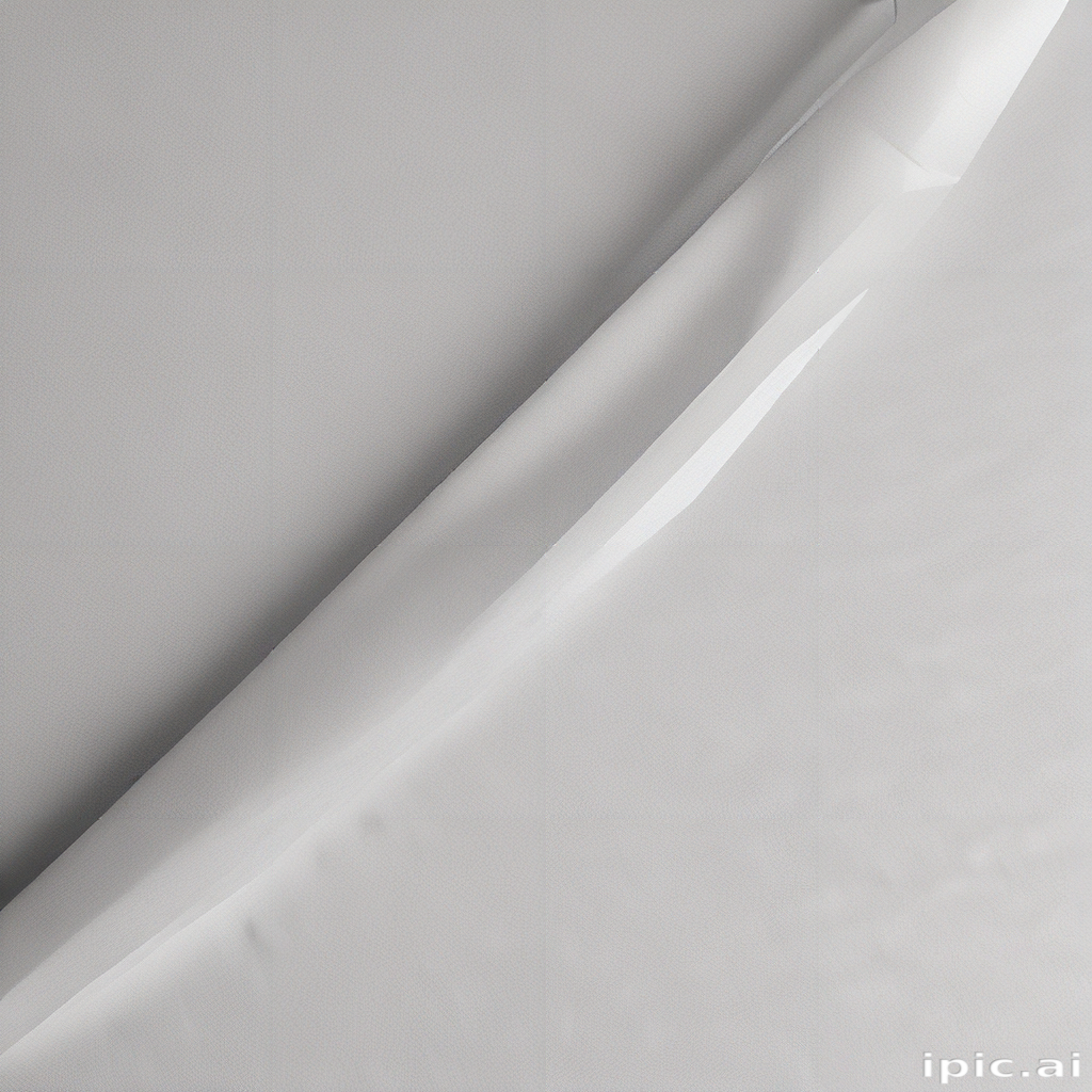 Smooth White Surface with Curved Paper Edge Creating a Minimalist Look