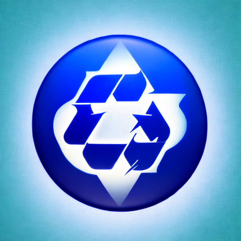 blue recycle logo