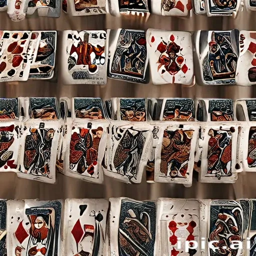 Colorful and Intricate Collection of Artistic Playing Cards Displayed ...