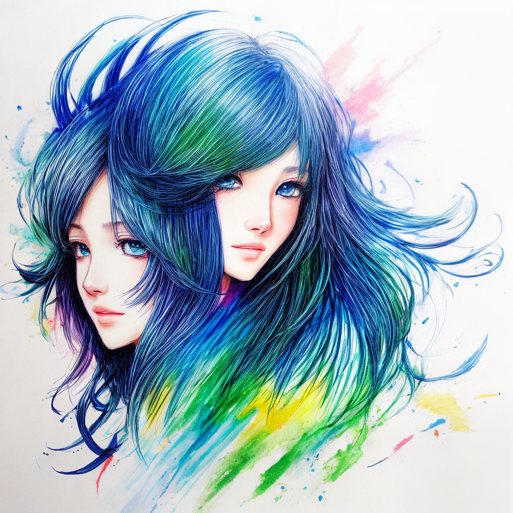 Make it like human drawing anime