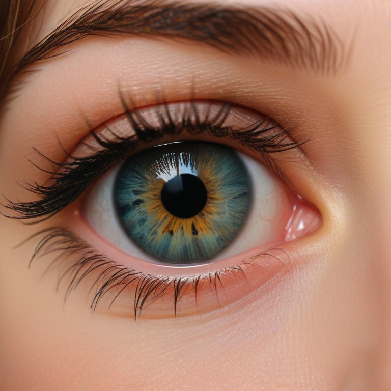 A Close-Up of a Strikingly Beautiful Eye with Unique Colors.