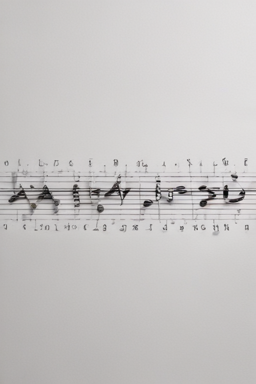 Creative Artwork Featuring Music Notes Crafted from Unique Black Materials