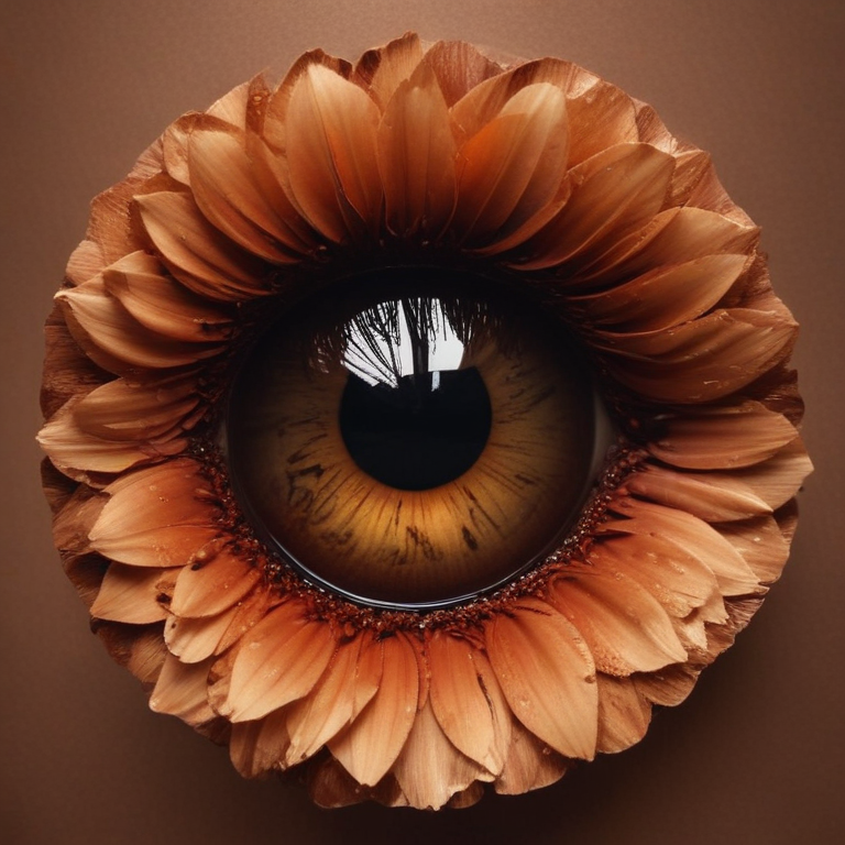 Nature's Eye: A Stunning Fusion of Floral Beauty and Vision