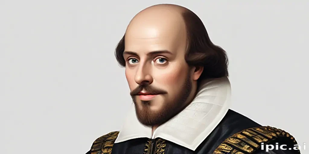 Portrait of a Renowned Playwright from the Elizabethan Era, William ...