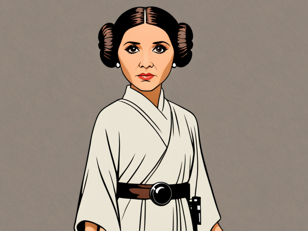 Princess Leia cartoon style