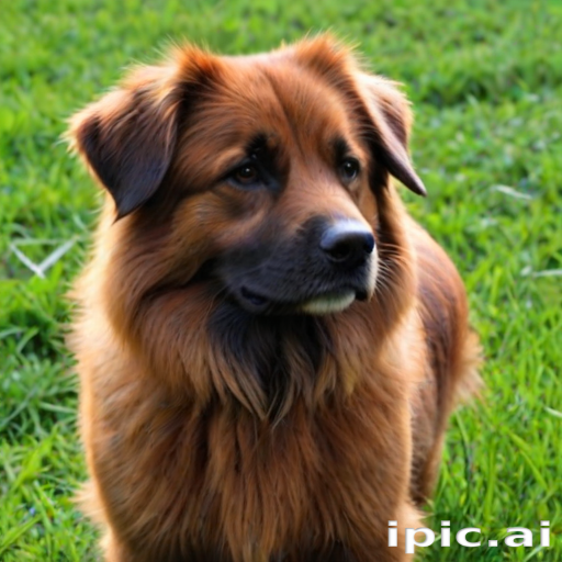 A Majestic Brown Dog Enjoying a Sunny Day in the Park.