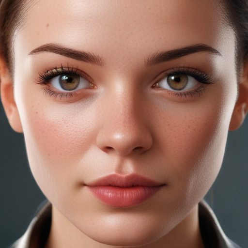 Android female portrait photorealistic