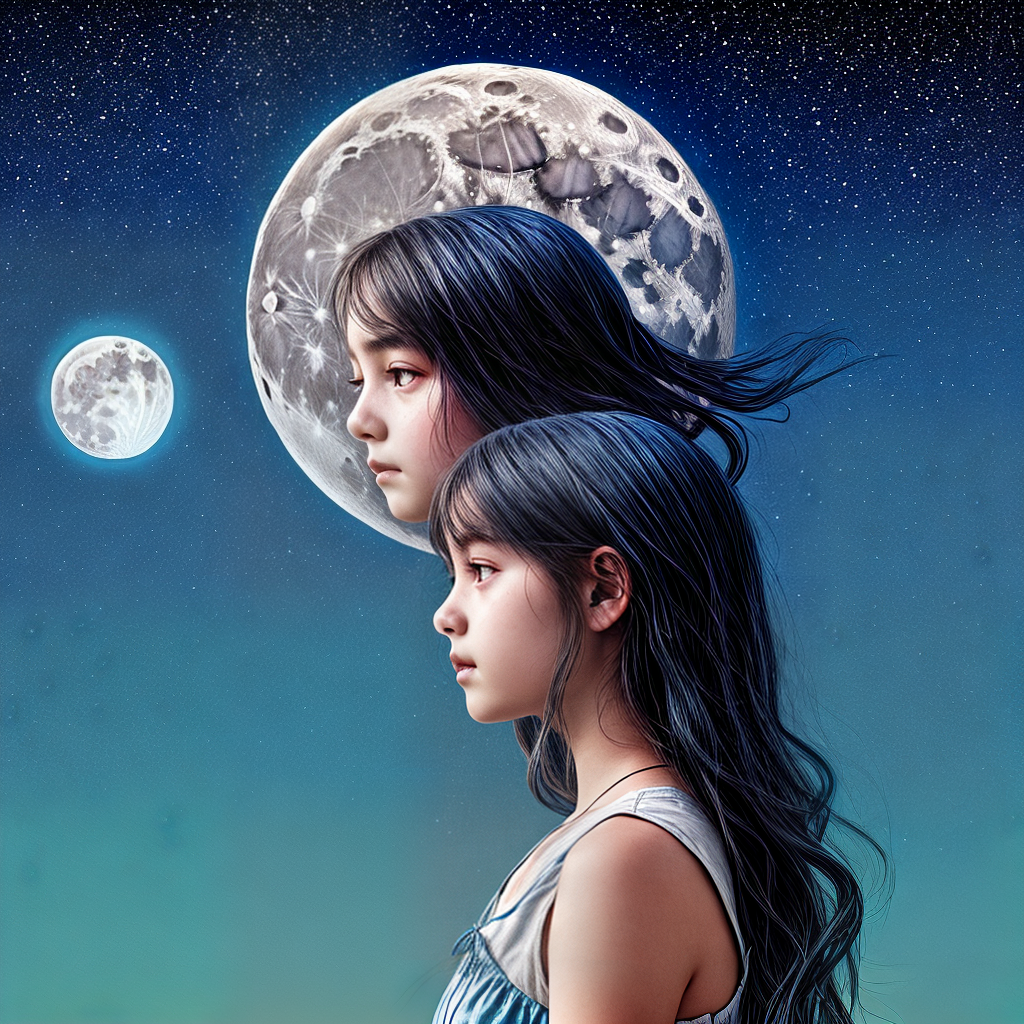 girl in the moon