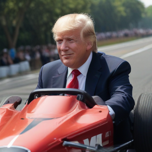 Donald Trump racing