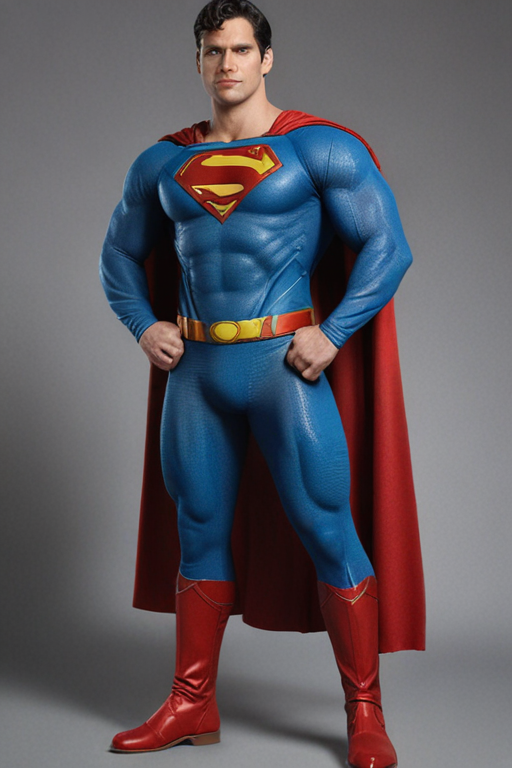 Superman full body standing still
