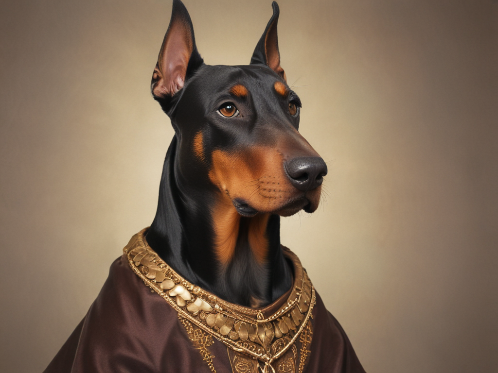 a doberman as jesus christ