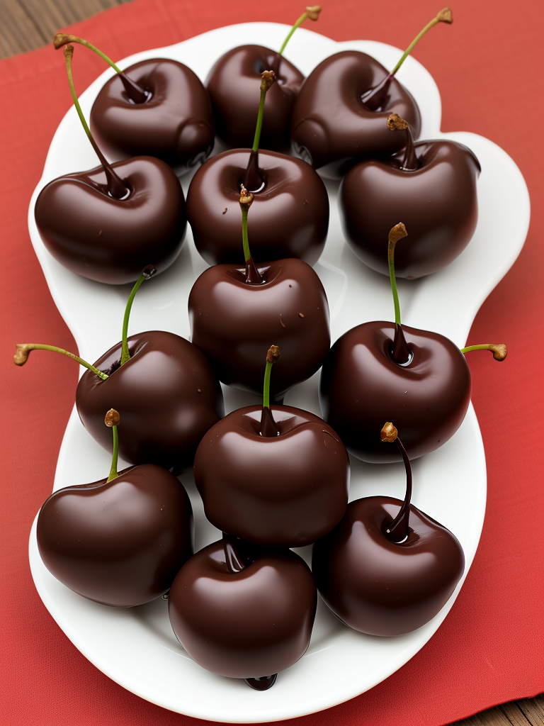 A Vibrant Display of Fresh Cherries Reflecting Beautifully on a Surface