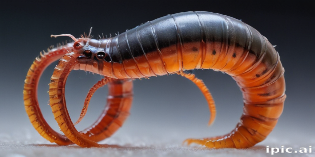 A Close-Up View of a Colorful, Unique Marine Worm with Distinctive Features