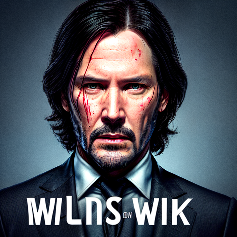 John wick face as logo