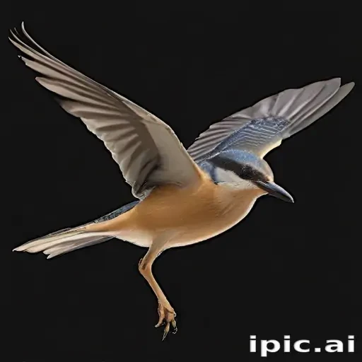 A Graceful Bird in Flight, Showcasing Its Beautifully Outstretched Wings