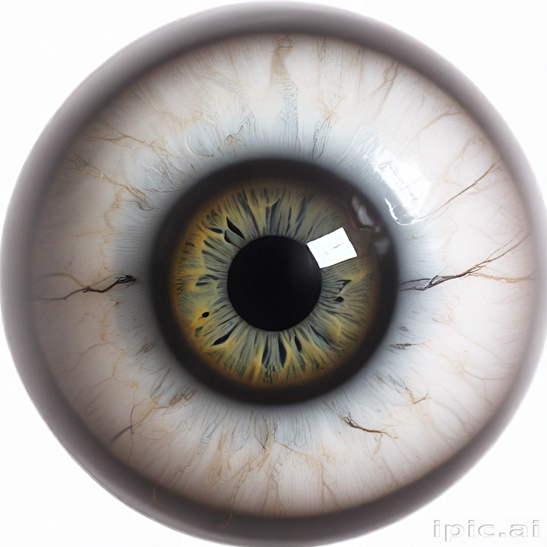 Close-Up of a Realistic Human Eye with Intricate Color Patterns and Details