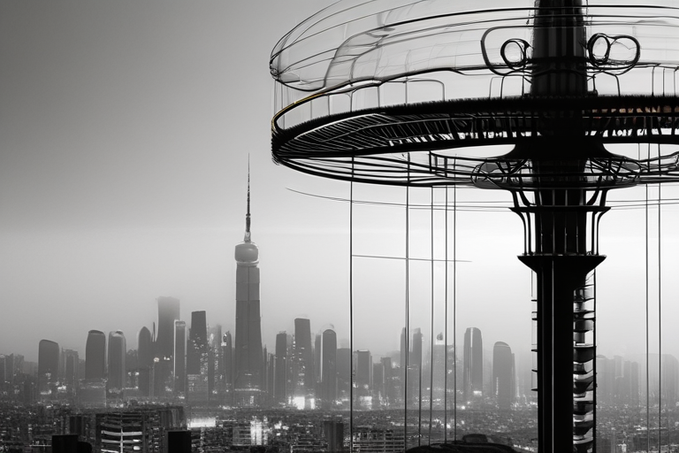 Asian cyber city surreal