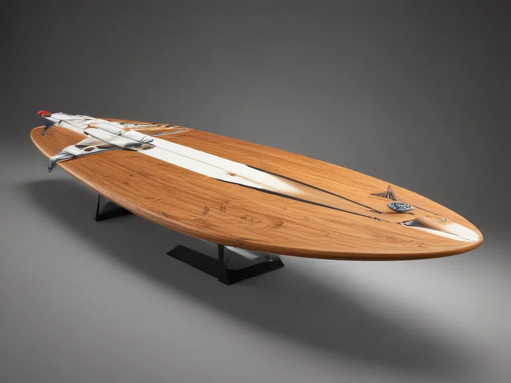 Beautifully Crafted Surfboard Featuring Unique Design and Elegant ...