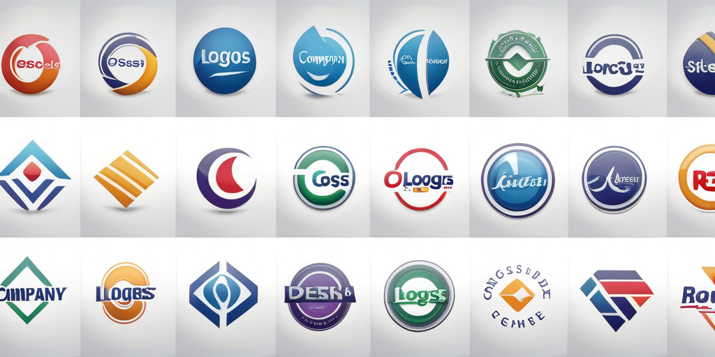 Collection of Diverse Company Logos Featuring Unique Designs and ...