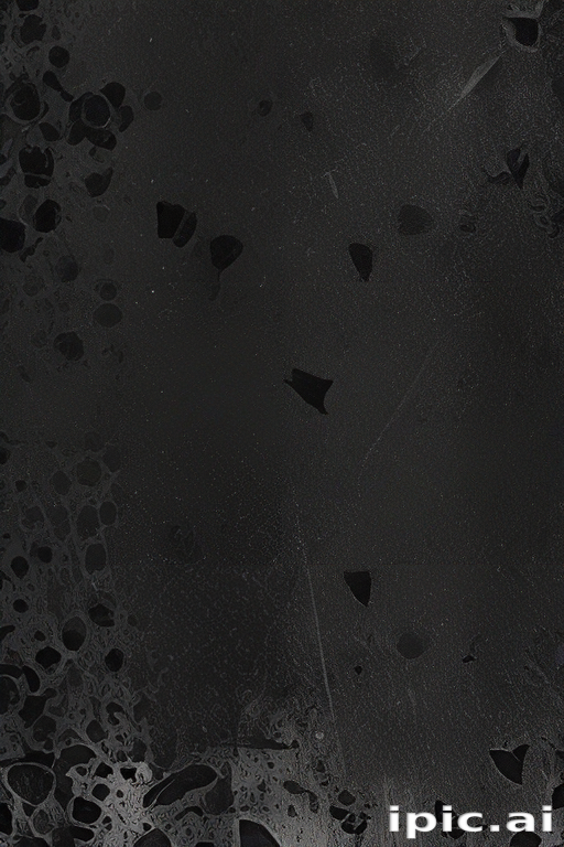 Abstract Black Texture with Unique Patterns and Subtle Variations in Depth