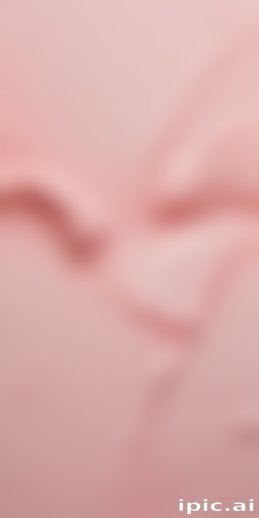 Abstract Soft Pink Texture with Subtle Waves and Depth Perception.