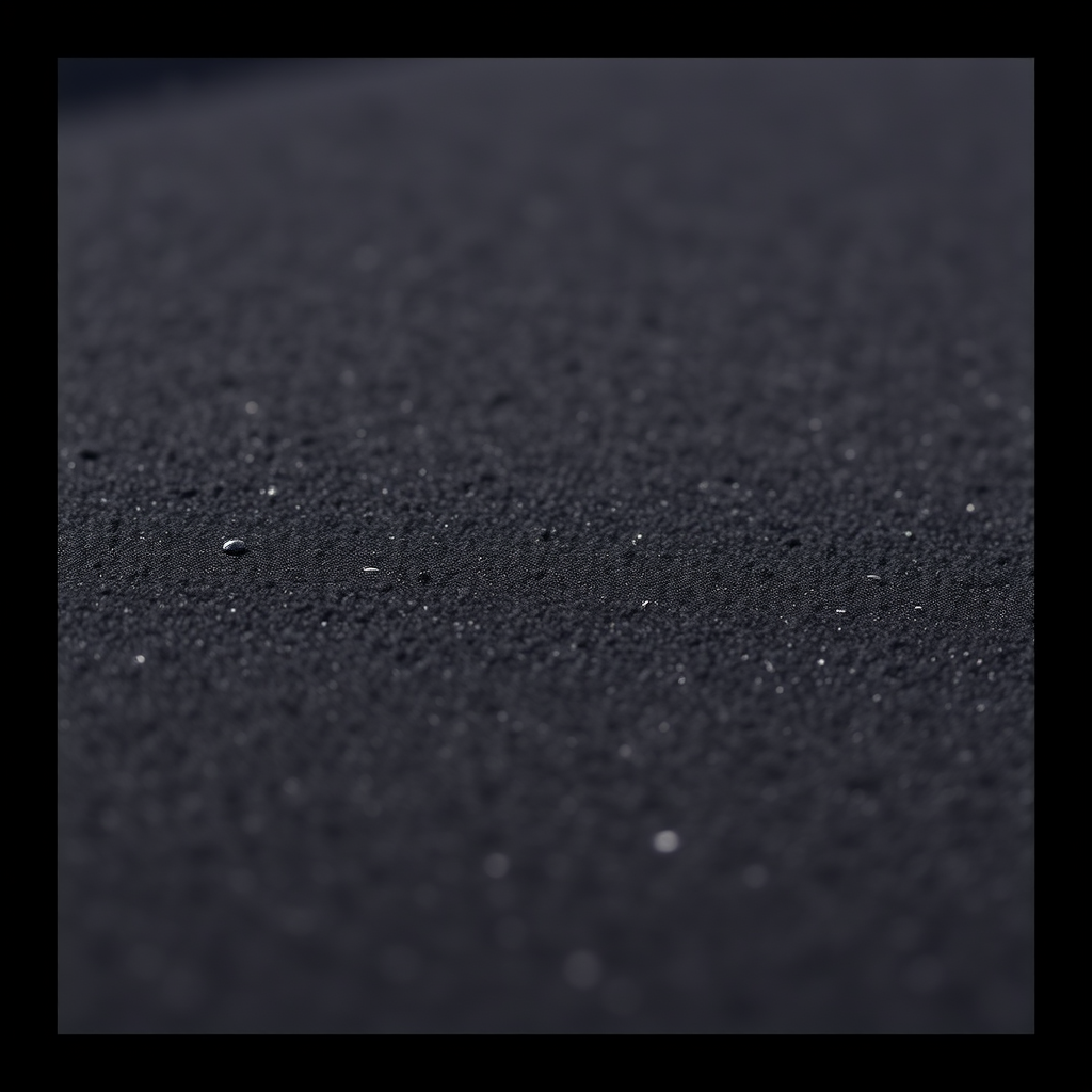 Generate a high-resolution texture image of a soft black fabric with ...