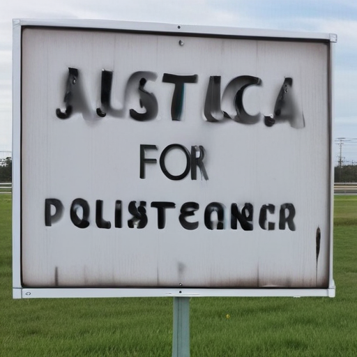 a sign that says "Justice for Clayton"
