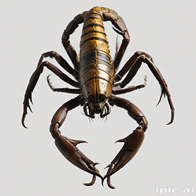 Intricate Close-Up of a Unique and Striking Scorpion Species