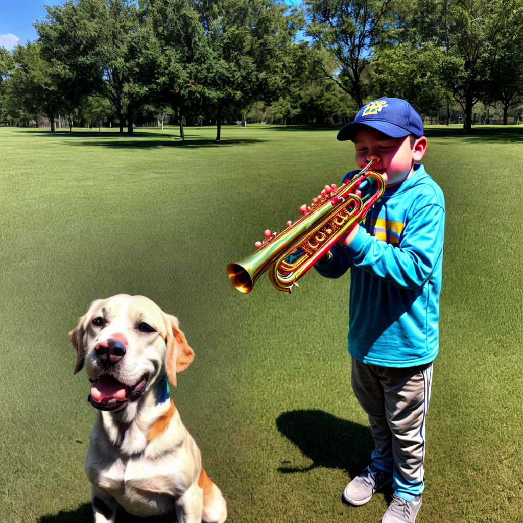 Trumpet Playing Dog