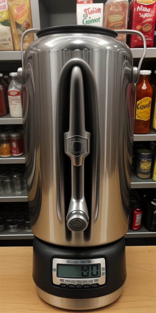 Polished Stainless Steel Beverage Dispenser with Digital Control Panel ...