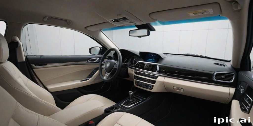 Modern Car Interior Featuring Sleek Design and Comfortable Leather Seating