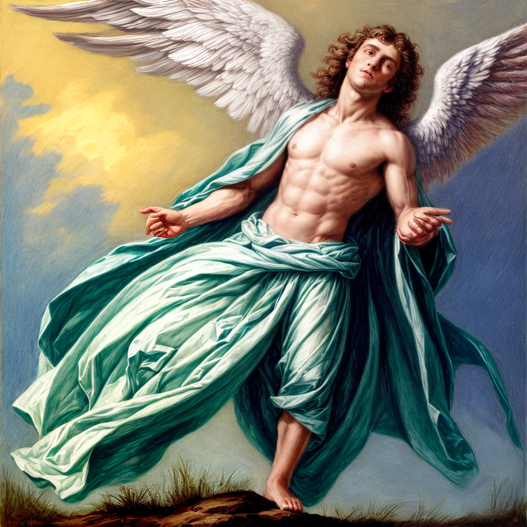 Great Holy Male Angel - Most Gorgeous, Beautiful, Elegant Art
